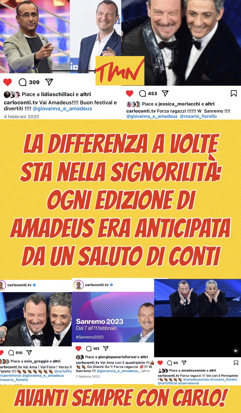 Amadeus zitto sui social: cosa ha guadagnato Sanremo senza lui – Teatro ...